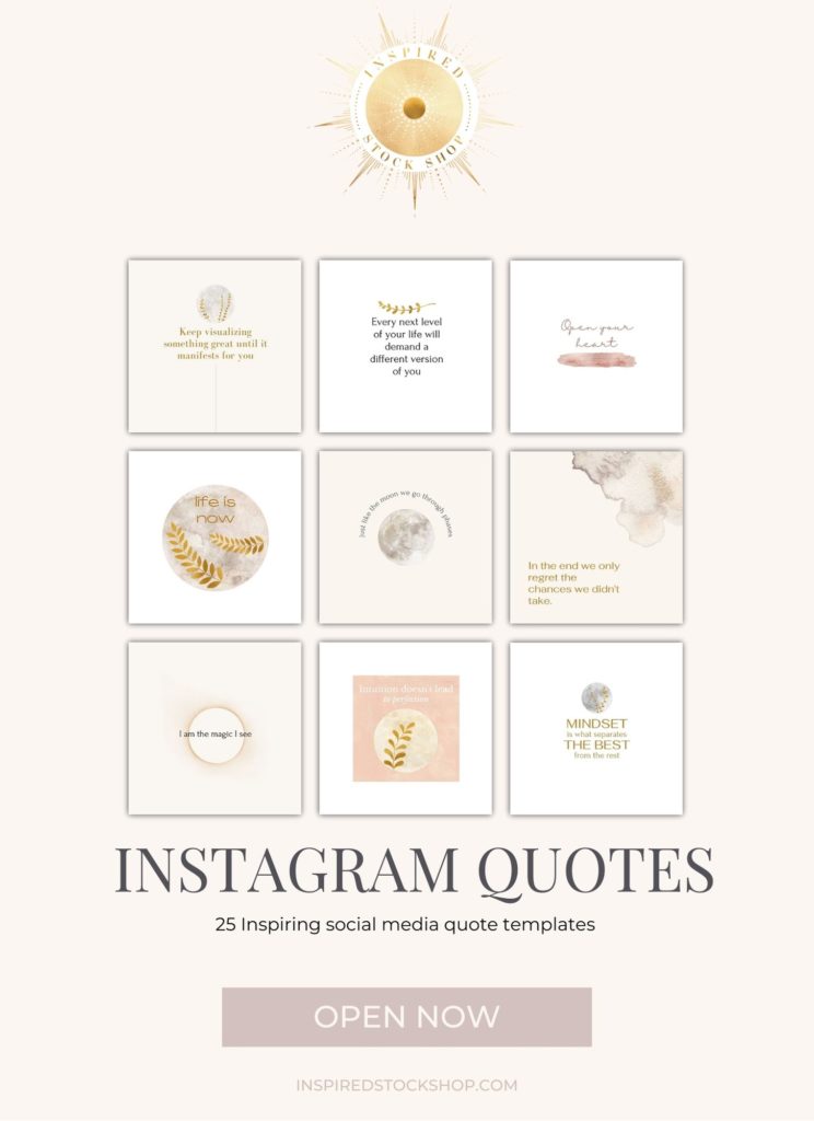 Social Media Quote Templates - Inspired Stock Shop