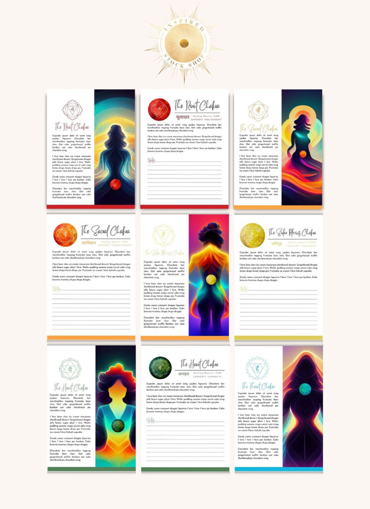 Chakra Healing Workbook Canva Template