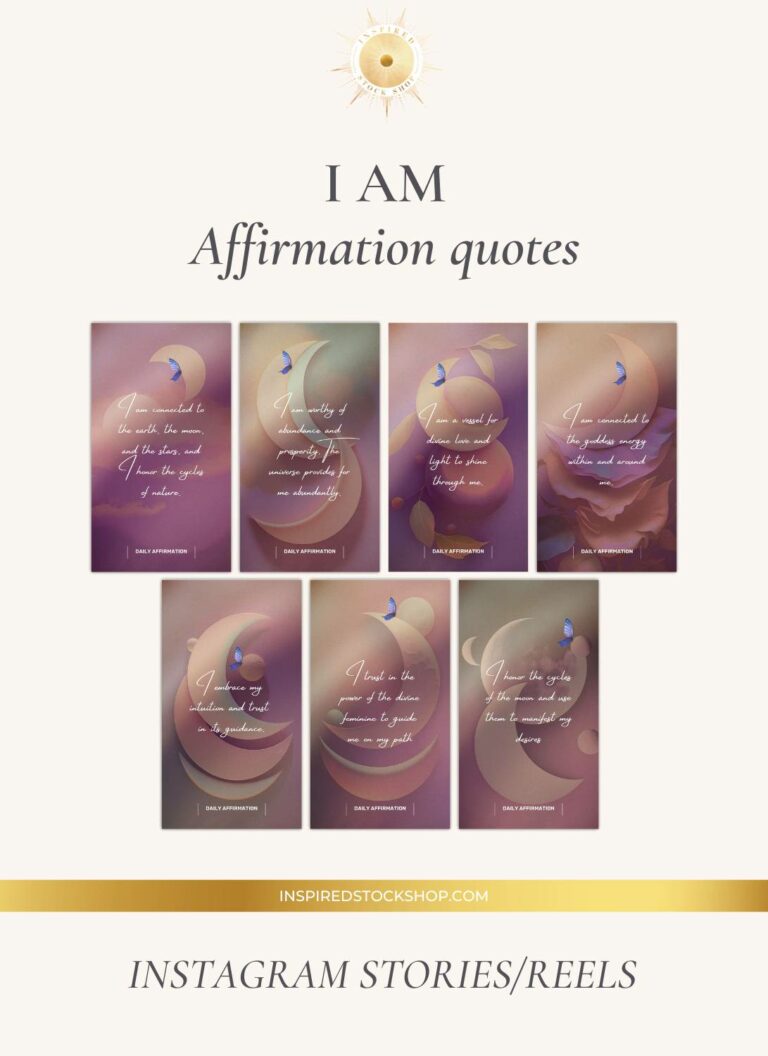 Affirmation Quotes for Reels/Stories - Inspired Stock Shop