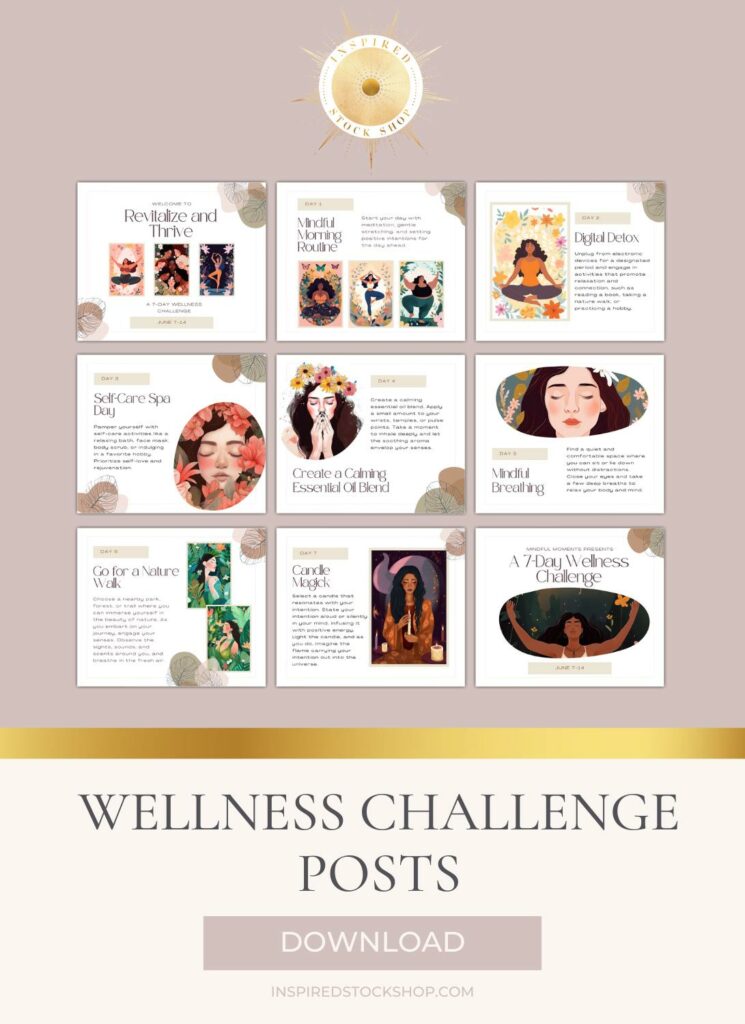 7 Day Challenge Facebook Posts - Inspired Stock Shop