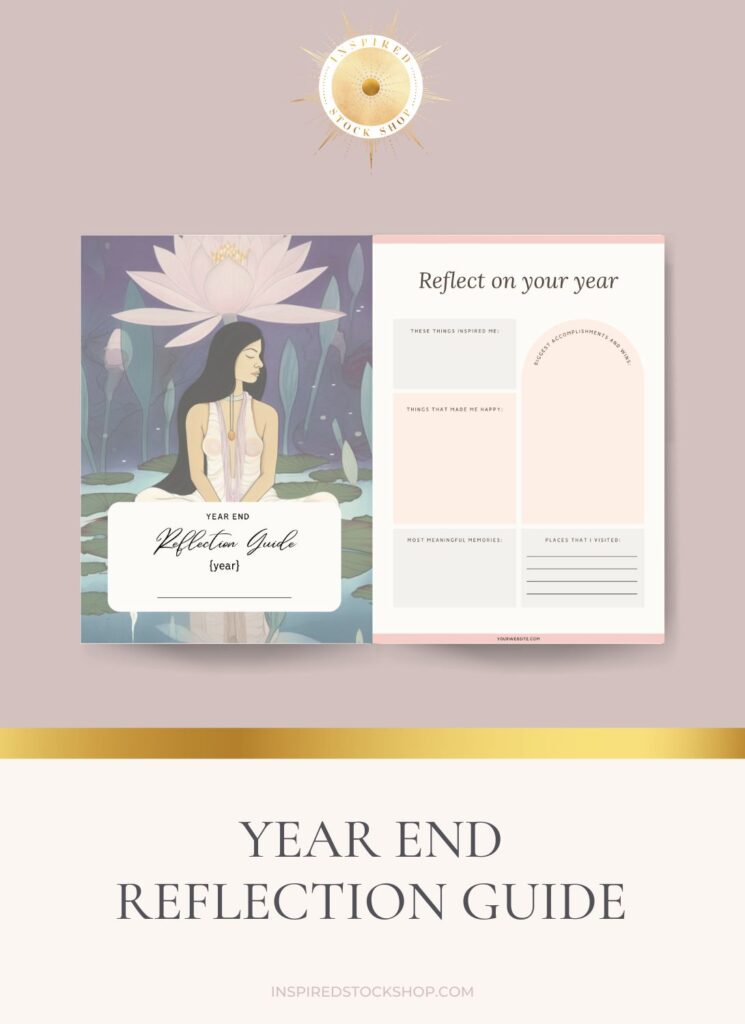Year End Reflection Guide Canva Template