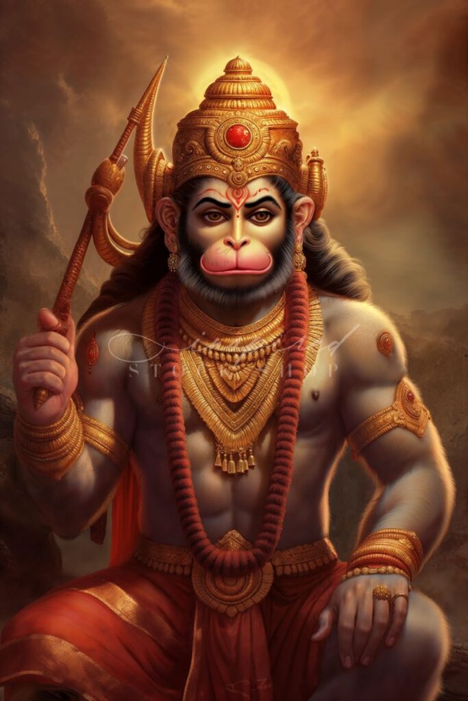 ISS Hindu God Hanuman 2 - Inspired Stock Shop