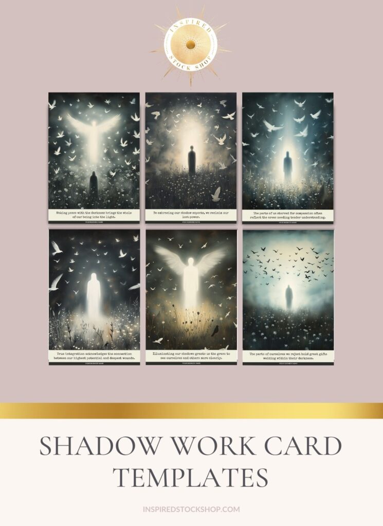 Shadow Work Oracle Card Templates