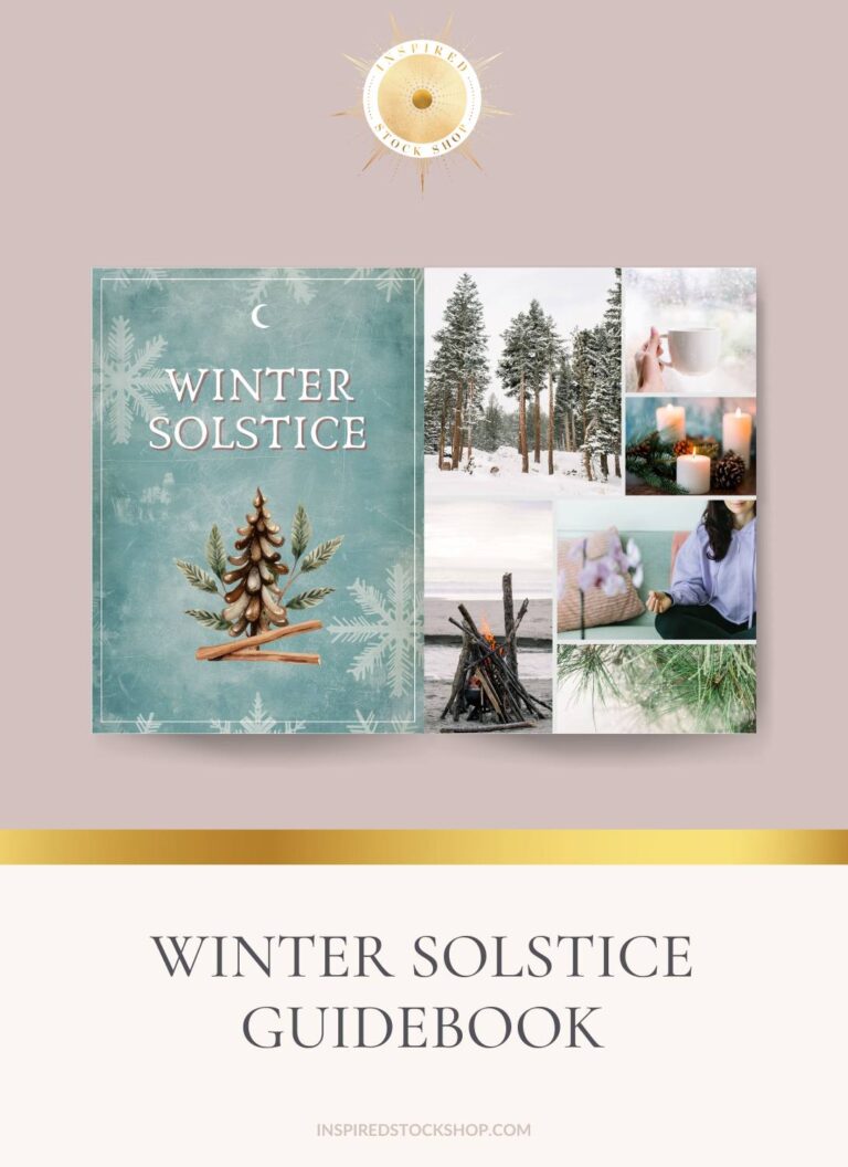 Winter Solstice Guidebook - Canva Template - Inspired Stock Shop