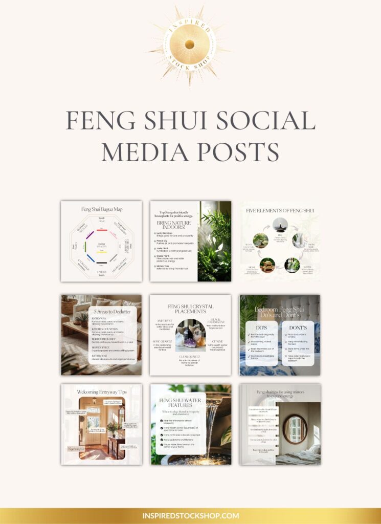 Feng Shui Social Media Infographics - Inspired Stock Shop