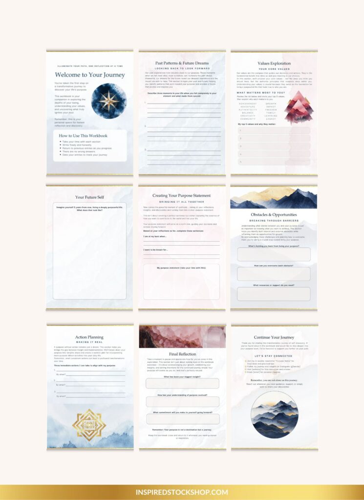 Life Purpose Workbook - Inspired Stock Shop