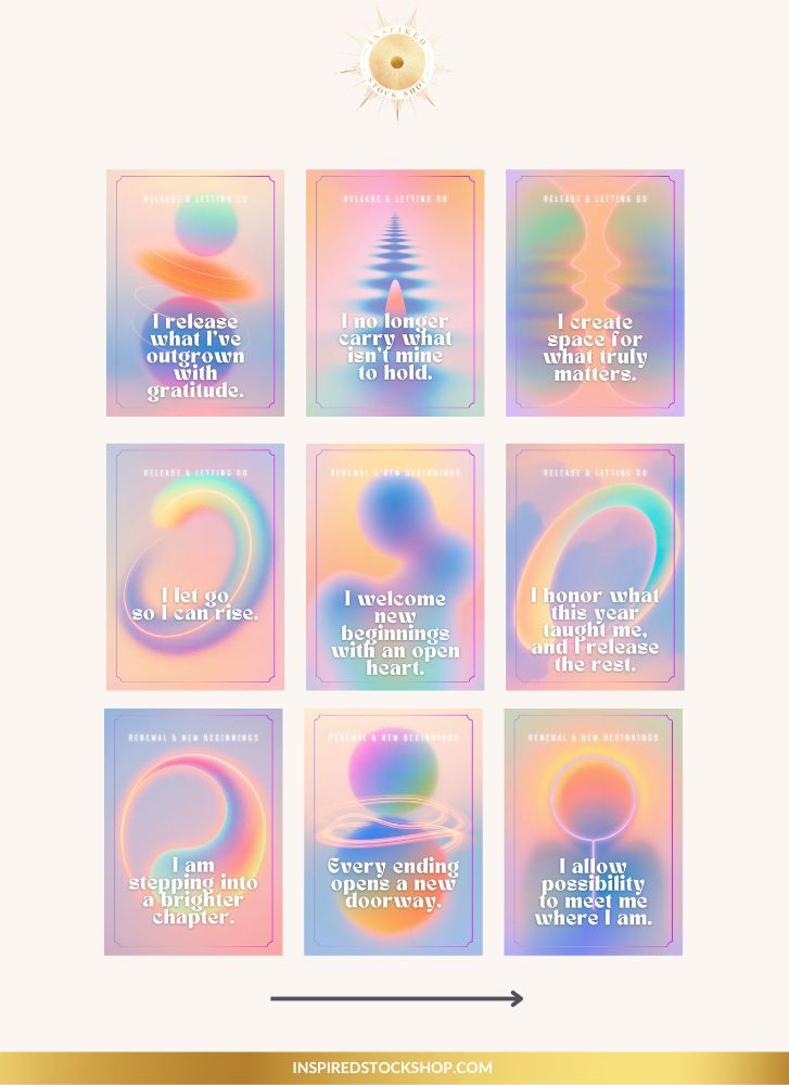 Renewal & Reflection Affirmation Cards - Inspired Stock Shop